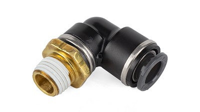 Elbow Male - 1/4 inch MNPT x 3/8 inch PTC - DOT - SMC # KV2L11-35S ...