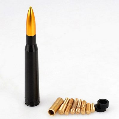 .50 Caliber Bullet Shaped 4 inch Antenna, Universal, Fits Most Models ...